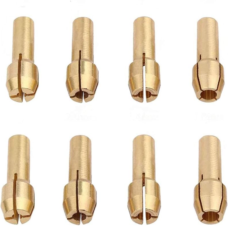 Brass Collet Set - Luo ke 8 Pieces Brass Collet Brass Chuck Fits Dremel ...