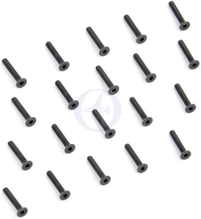 Amazon.com: Thunder Tiger PD0683 Flat Head Machined Screw 3x20mm (20 ...
