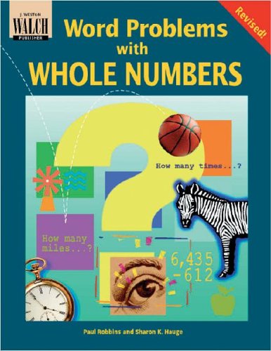 Amazon.com: Word Problems With Whole Numbers: 9780825137495: Paul R ...