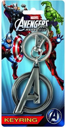 Amazon.com: Marvel Avengers A Logo Pewter Key Ring : Clothing, Shoes ...