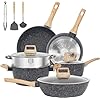 Amazon.com: SODAY 12 Pcs Pots and Pans Set, Nonstick Cookware Sets ...
