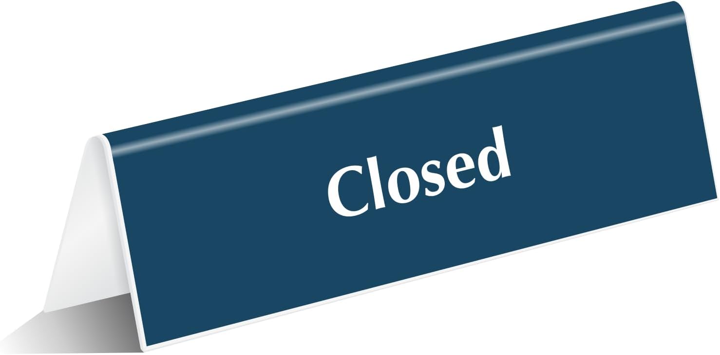 Amazon.com: SmartSign CLOSED Table Top Tent Sign, 2" x 6" V-shaped ...