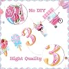 Amazon.com: QAMEGX Three Is So Sweet Third Birthday Party Decor - Pink ...