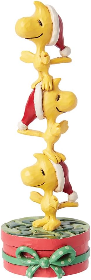 Amazon.com: Enesco Peanuts by Jim Shore Stacked Woodstocks Miniature ...