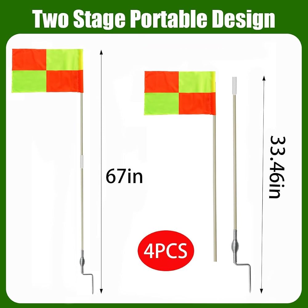 4 Pcs Soccer Corner Flags Set，67-Inch Portable Australia | Ubuy