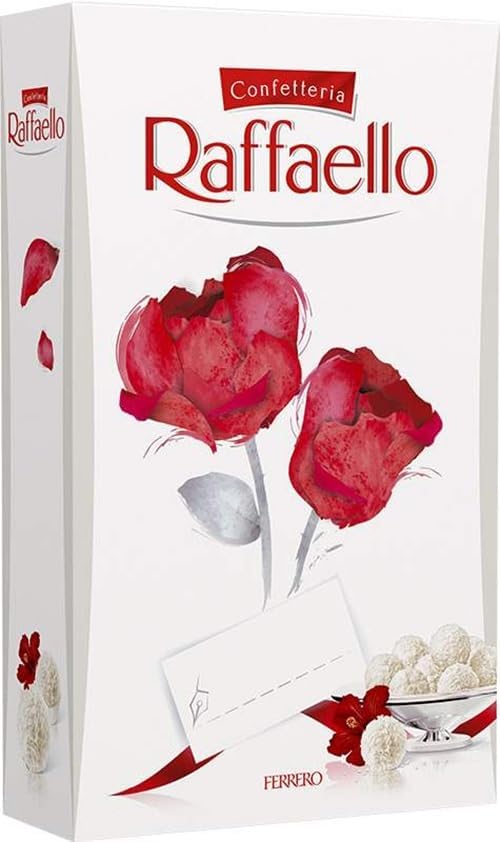RAFFAELLO Ferrero Confetteria Gift Box of 8 Coconut Chocolates pieces ...
