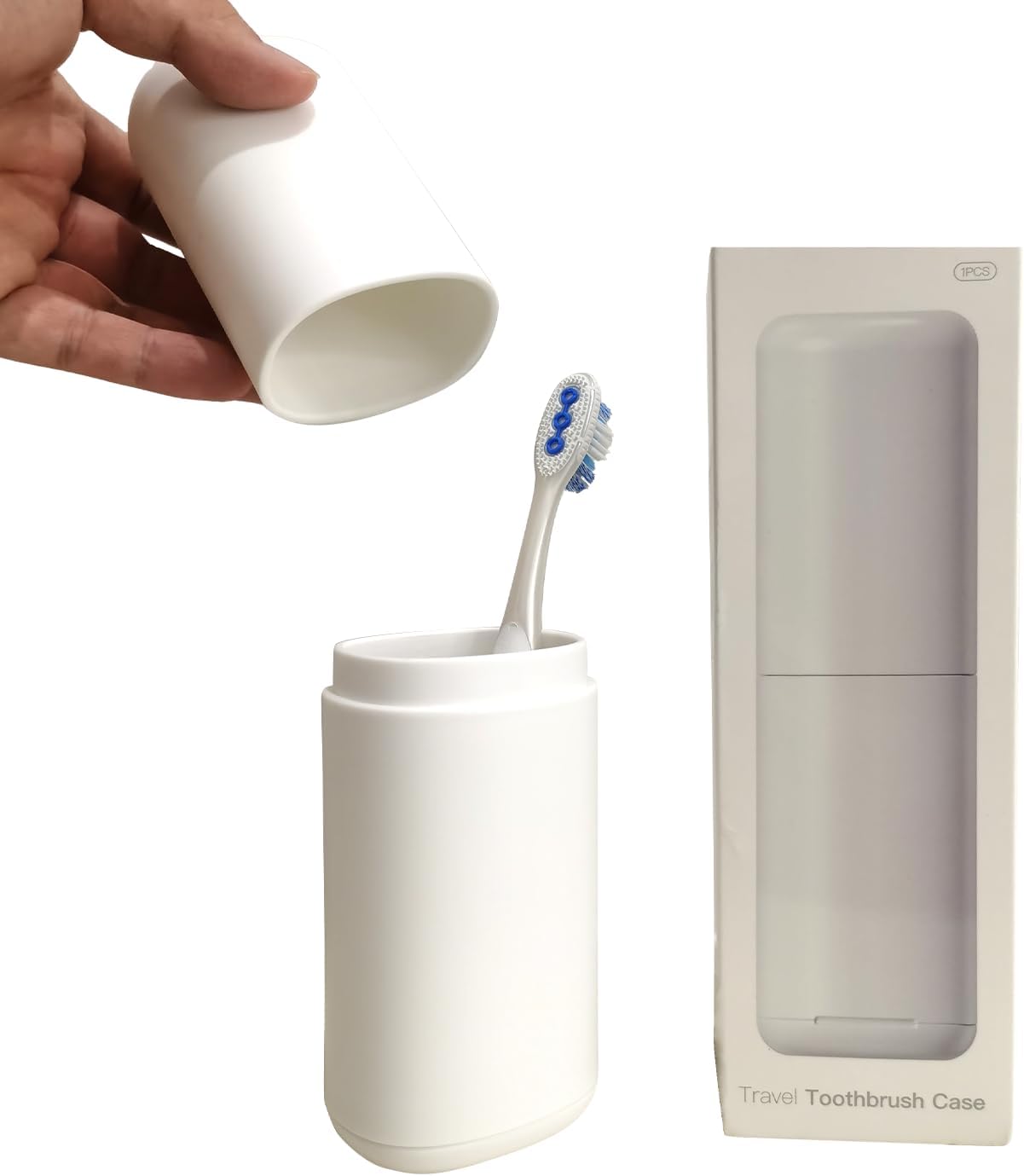 Amazon.com: LOGBAY Travel Toothbrush Holder Case, Portable Storage ...