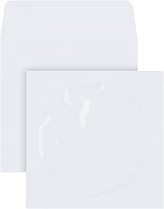 Amazon.com : Office Depot CD/DVD Envelopes, 5in. x 5in., 24 Lb., Pack ...