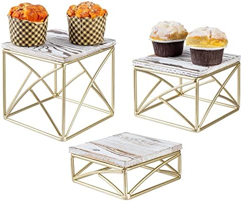 Amazon.com: Fun Express Gold Buffet Risers (Wood set of 3) Great for ...