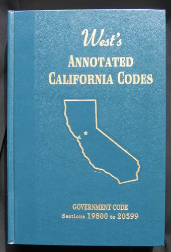 West's Annotated California Codes (WHOLE SET OF 231 VOLUMES, Including ...