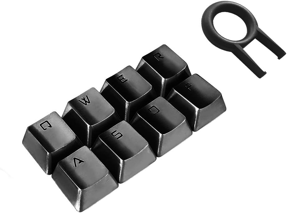 Fitlink FPS & MOBA Gaming Keycaps, WASD Durable Stainless Steel Metal ...