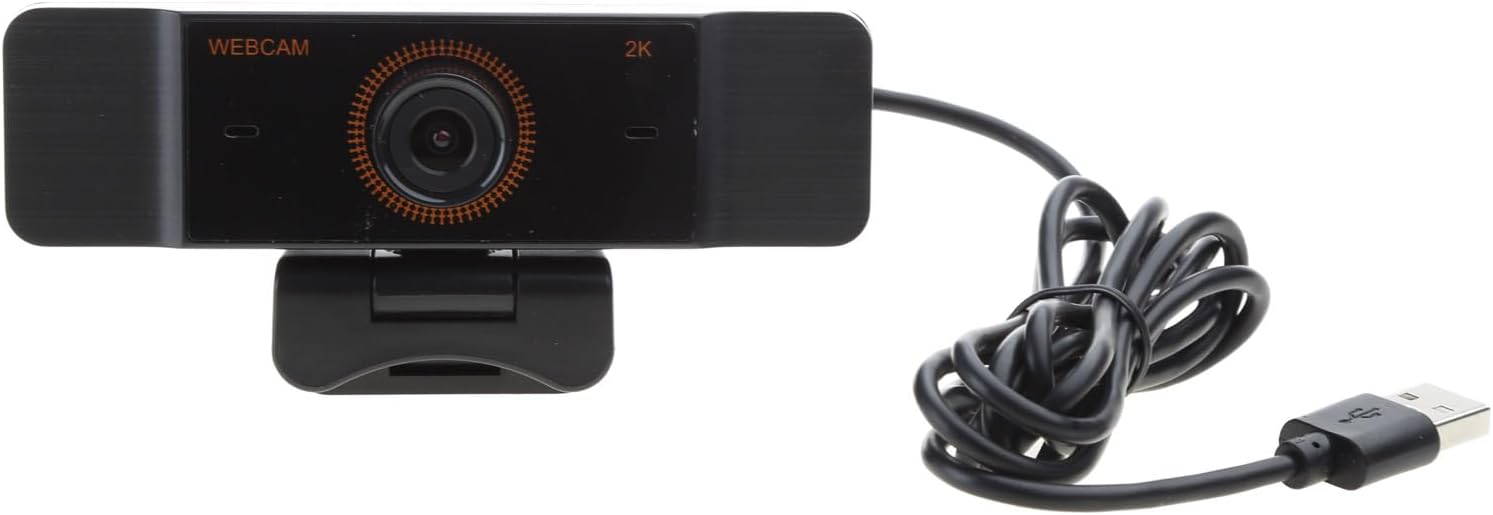 Amazon.com: USB Desktop Computer Webcamera 2K Widescreen Video Calling ...