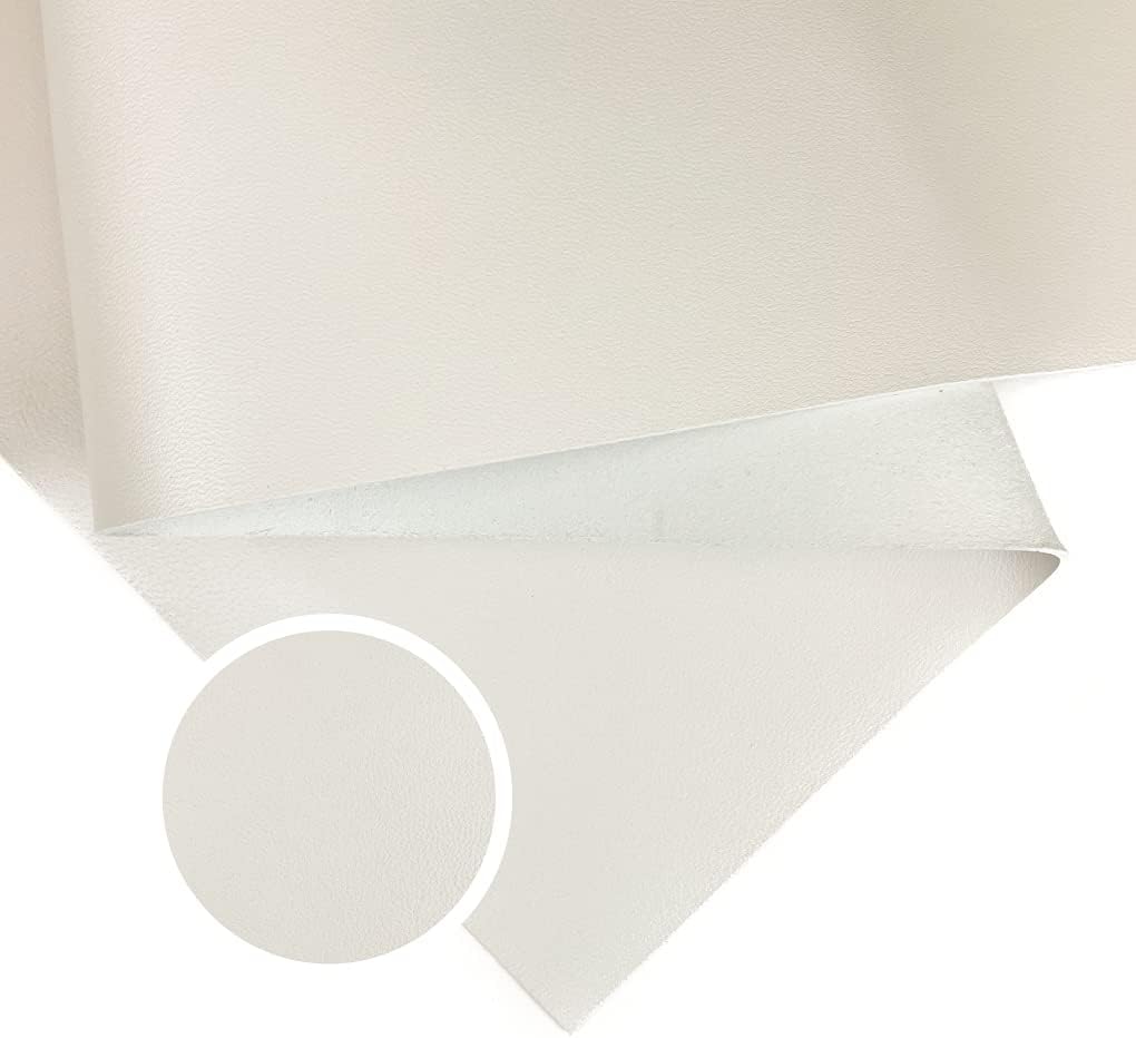 Amazon.com: Real Off White Lambskin Leather : Genuine Bright White ...