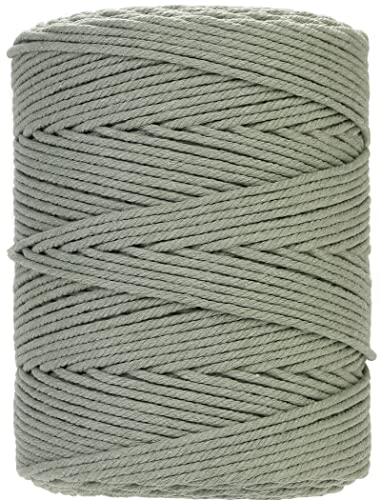 GOHOF Macrame Cord 4mm x 300m Premium Cotton Macrame Rope, 4 Strand ...
