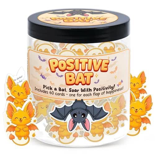Amazon.com: Positive Bat Jar with 60 Affirmation Cards, Emotional ...