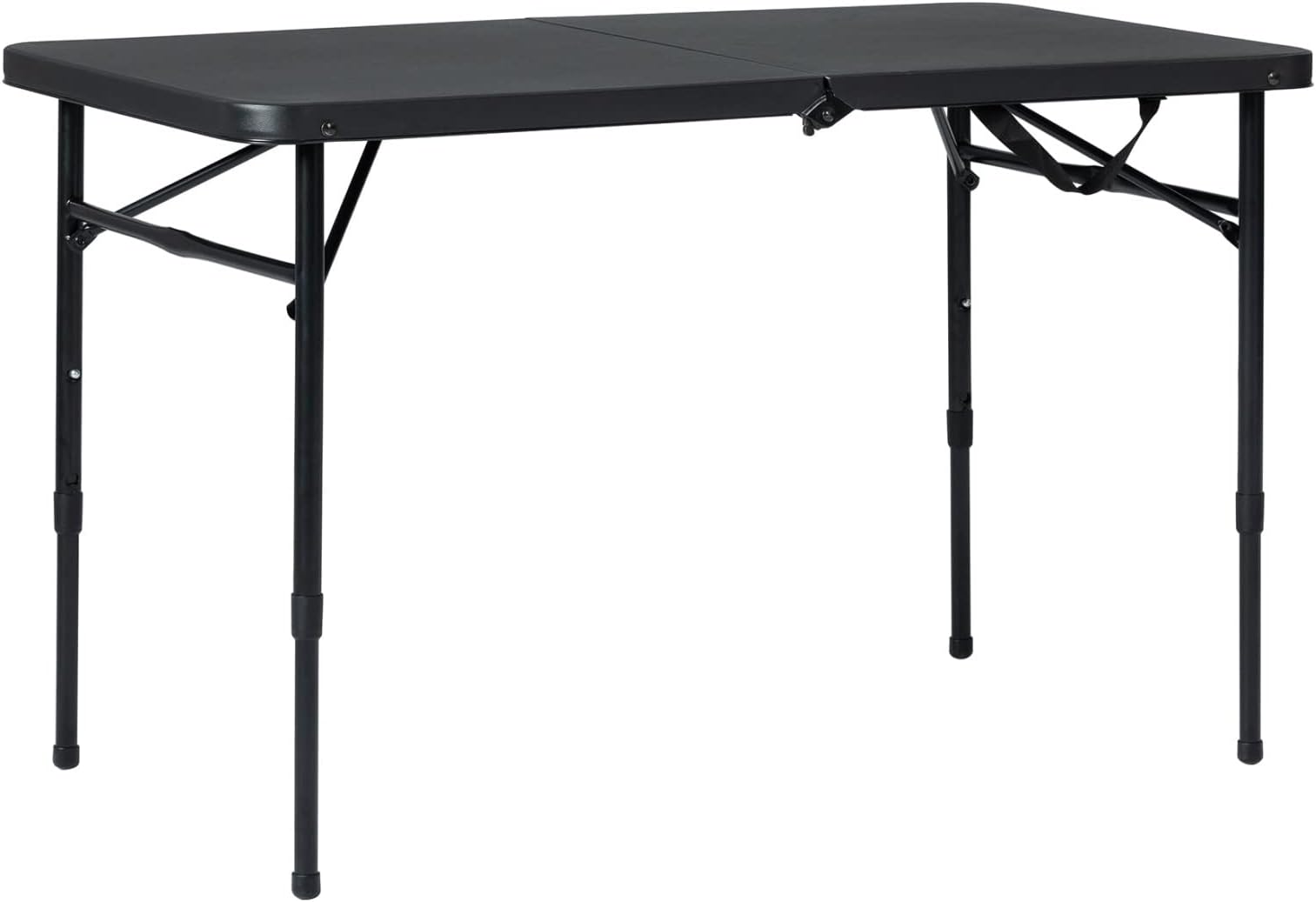 Amazon.com: 40" Plastic Adjustable Height Fold-in-Half Folding Table ...
