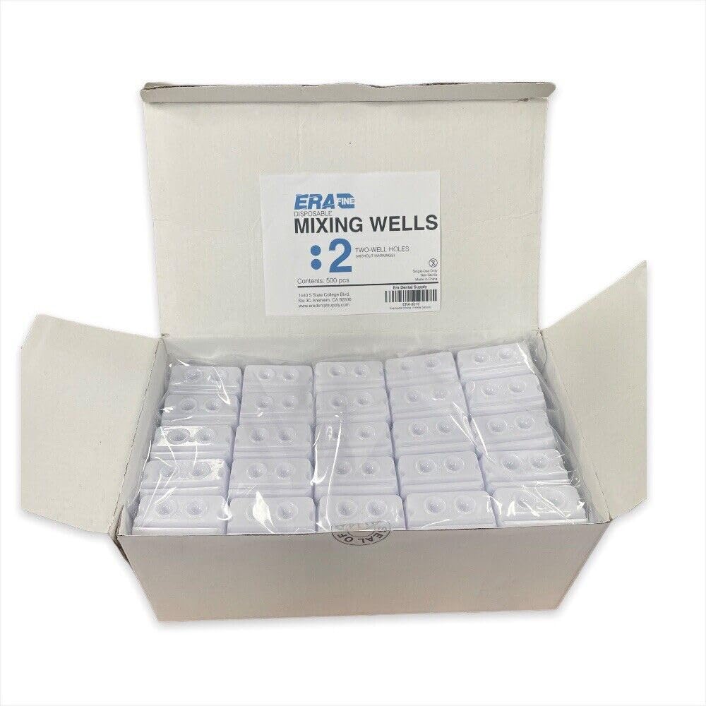 Amazon.com: Disposable Mixing Wells 2 Holes with Number Markings Dental ...