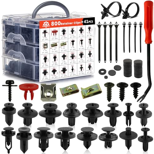 Amazon: Car Push Retainer Clips 841pcs with 24Most Popular Push Pins ...