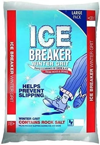 25 KG Bag Rock Salt for Keeping DRIVEWAYS and Paths Clear of ICE/Snow ...