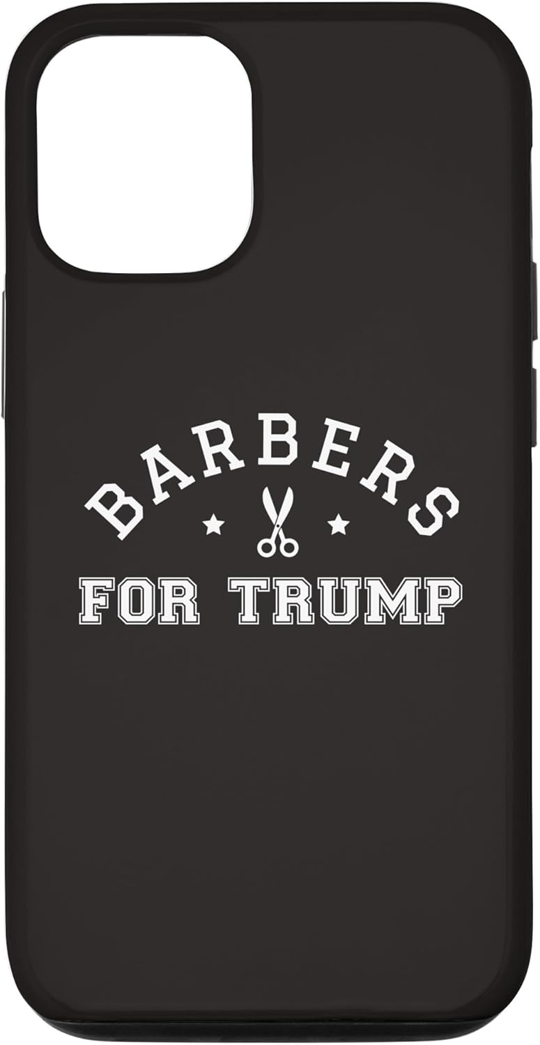 Amazon.com: iPhone 15 Barbers For Trump Funny Election 2024 Hair ...