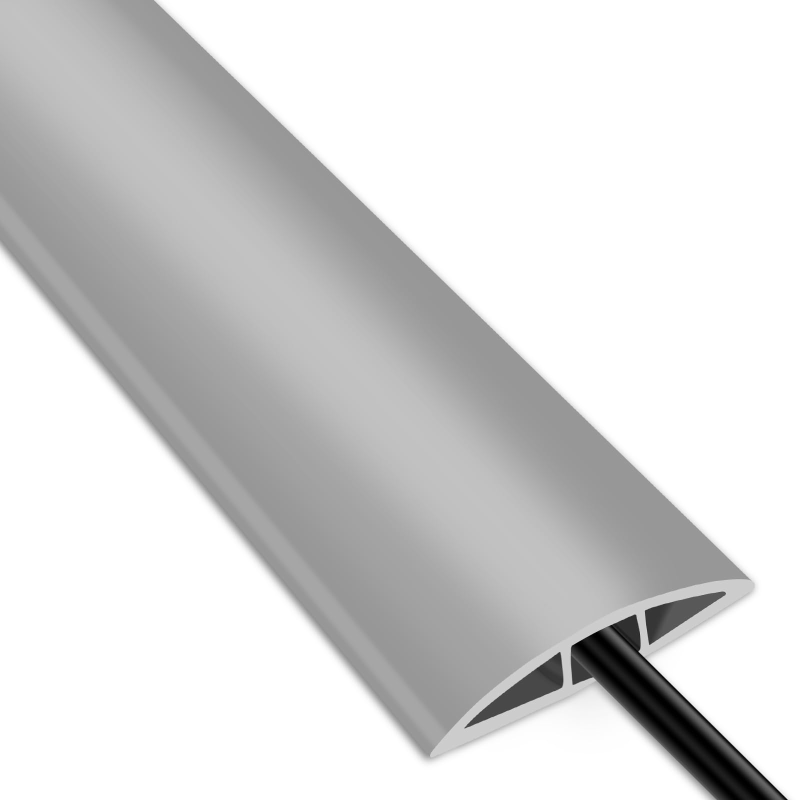Floor Cable Cover 2m Rubber Floor Cable Protector Grey Wire ...