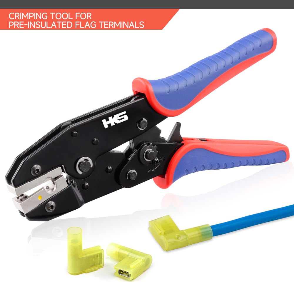 Snapklik.com : HKS Crimping Tool For Insulated Flag Terminals ...