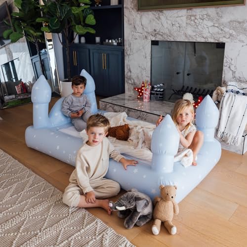 Snapklik.com : FUNBOY Kids Blue Castle Sleepover Travel Bed & Air ...