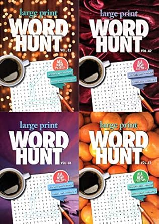 Amazon.com: Large Print Word Hunt - All New Puzzles - Sharpen Your ...