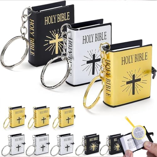 Amazon.com: Real Miniature Bible Key Chain : Clothing, Shoes & Jewelry