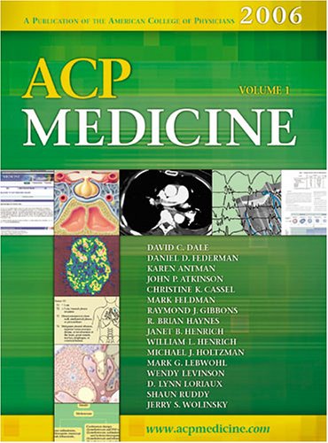 ACP Medicine, 2006 Edition (Two Volume Set) (Webmd Acp Medicine ...