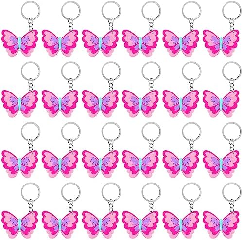 Amazon.com: CiciBear 24 Pack Butterfly Keychains Party Decoration for ...