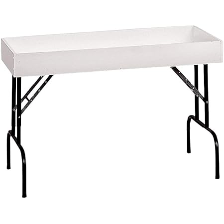 Amazon.com: SSWBasics Small White Folding Dump Table : Home & Kitchen