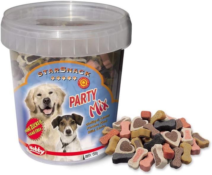 Nobby Snack Chien Seau Party Mix 500 G 12 Snack Chien de 1 kg : Amazon ...
