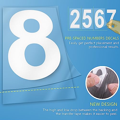 Snapklik.com : Reflective Mailbox Numbers Sticker Decal Die Cut Classic ...