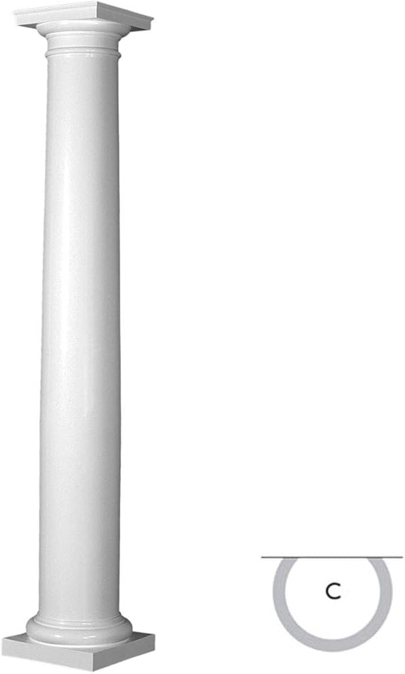 Amazon.com: Endura-Stone Round Tapered Column (FRP), Smooth Paint-Grade ...