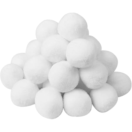 VEYLIN 30 Pcs Indoor Snowball, 5cm Realistic White Snowball Fight Game ...