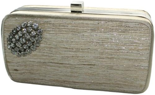 Menbur Jeweled Box Clutch 81949, Women's Handbag (Champagne): Handbags ...