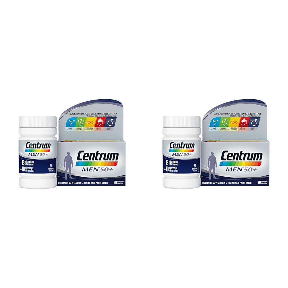 Centrum Men 50+ Multi Vitamines et Minéraux, Complément Alimentaire ...