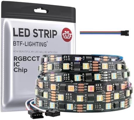 Amazon.com: BTF-LIGHTING WS2805 IC RGBCCT Addressable Dual Data LED ...