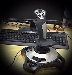 Amazon.com: PC Joystick, USB Gaming Flight Simulator Game Controller ...