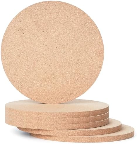 Winter Shore Cork Trivet Round 20 cm [Pack of 6] - Thick & Wide ...