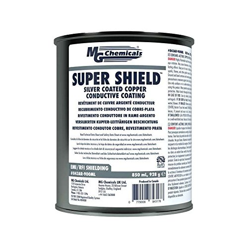 Super Shield™ Silver Coated Copper Conductive Coating, 900mL: Amazon ...