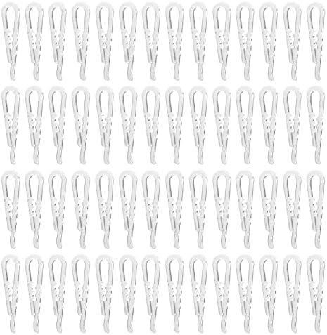 Amazon.com: 200Pcs Transparent Plastic Alligator Clips, 5cm U Shape ...