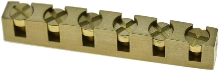 Amazon.com: KAISH 42mm Solid Brass Guitar Nut Height Adjustable Curved ...