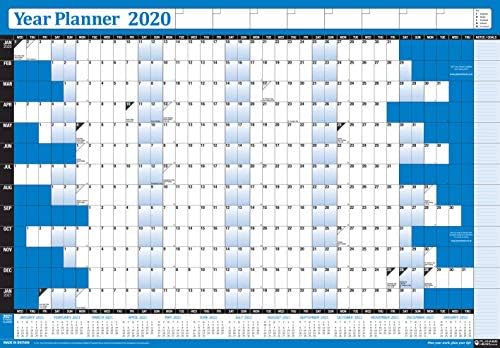 Extra Large Reusable Wall Planner Set A0 (118 x 84cm) Thick Laminated ...