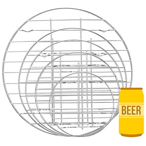 Buy 5 Pieces Round Cooling Rack Circular Wire Rack 12/10 / 9/7 / 6 ...
