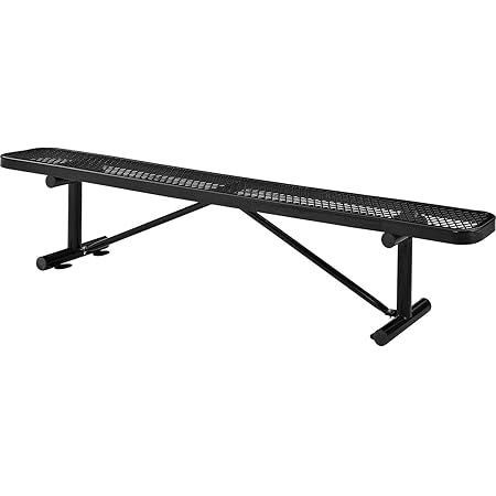 Amazon.com: Global Industrial 96" L Expanded Metal Mesh Bench w/Back ...