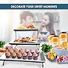 Amazon.com: 3 Tier Serving Tray Set with Large Collapsible Rack and ...