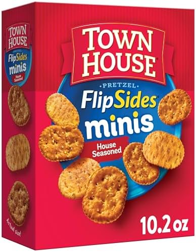 Amazon.com: Town House FlipSides Minis Oven Baked Crackers, Lunch ...