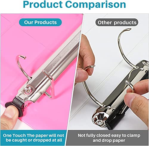 Snapklik.com : 3 Ring Binders,1 Inch One Touch Open D Rings,Assorted ...